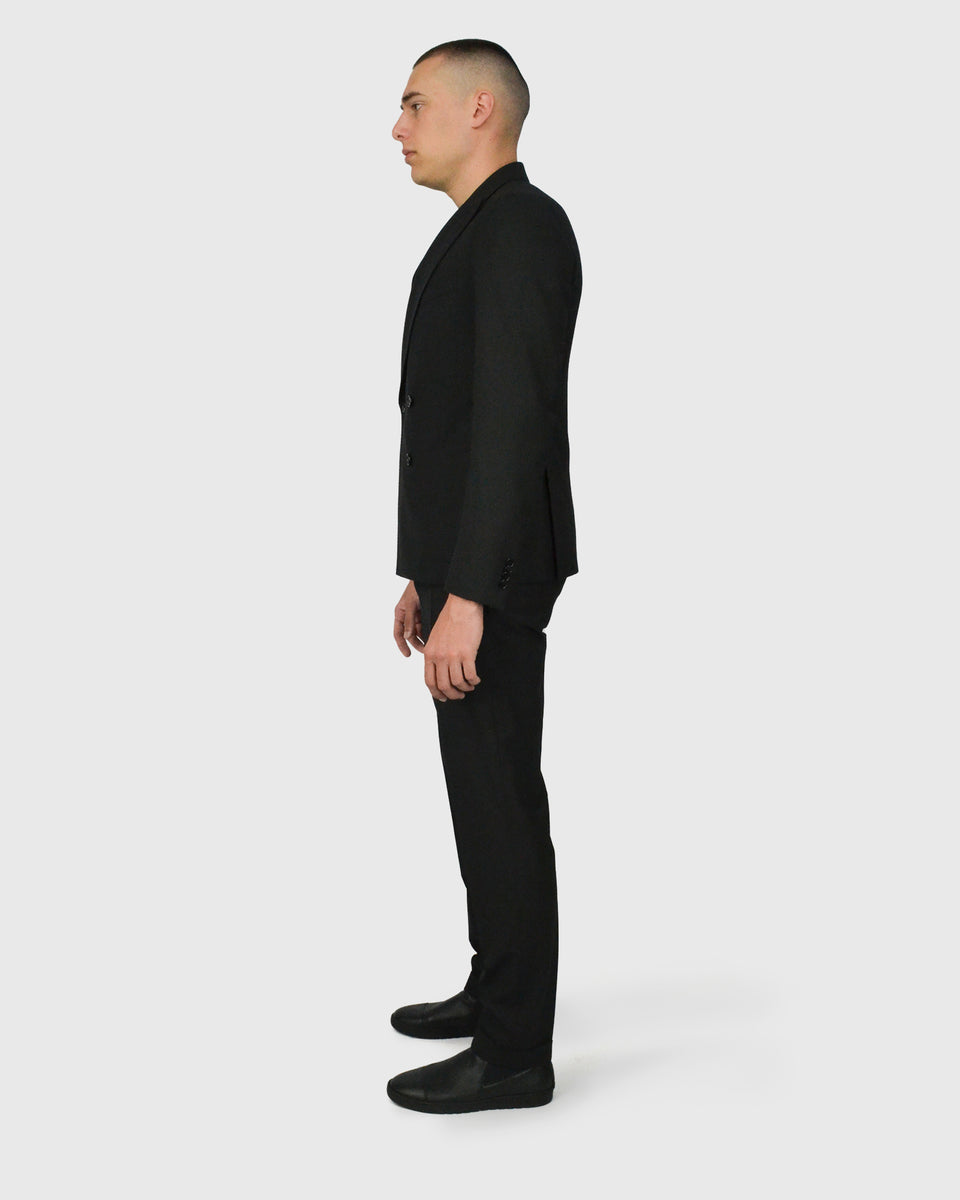 FRANCKINO SARTORIA FSS24 PL 4BDB-JOGGER 2PSU BLACK NEAPOLITAN SUIT